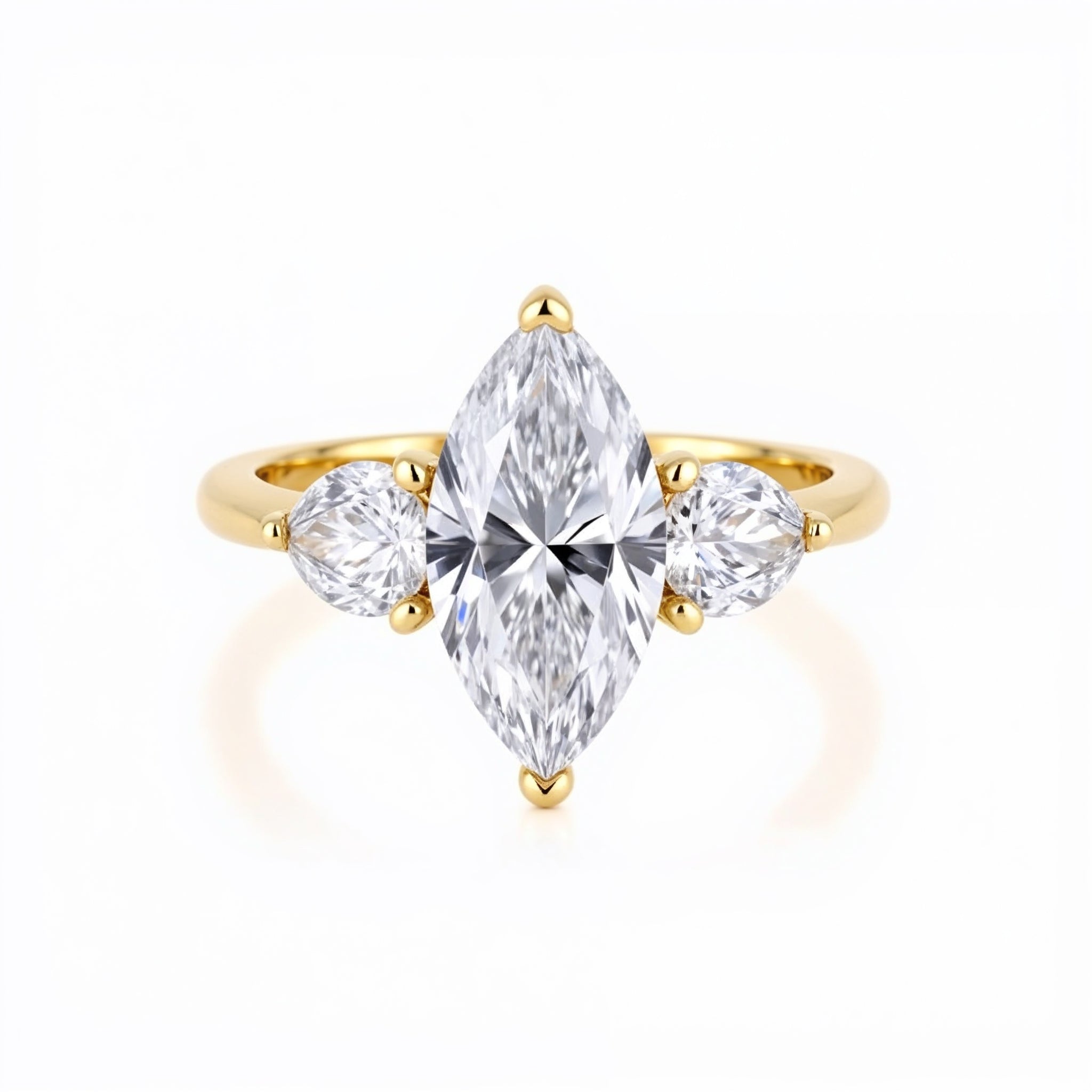 Timeless Marquise Trilogy Engagement Ring | Lab-Grown Diamond